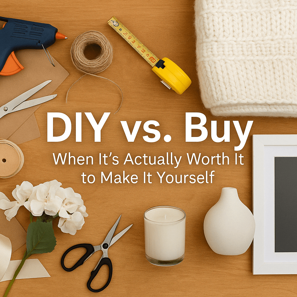 DIY vs. Buy: When It’s Worth It to Make It Yourself
